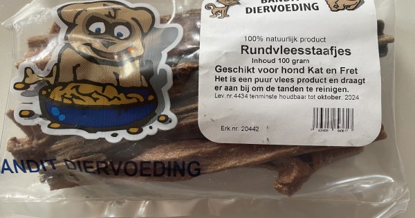 Bandit Snack Rundvlees Staafjes - Cool4pets - health food store for animals