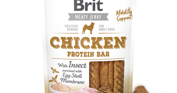 Brit Meaty Jerky Kip & Insect Protein Bar - Cool4pets - natuurwinkel ...
