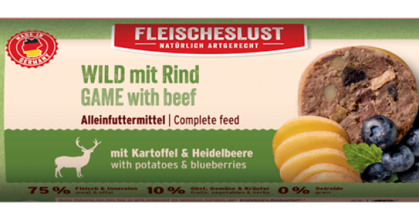 Fleischeslust Classic Game with Beef - Cool4pets - boutique naturelle ...