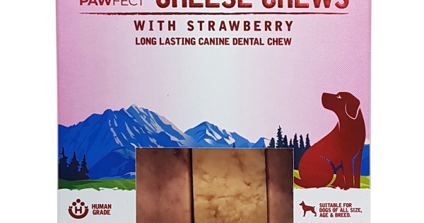 Pawfect Chew Bar with Strawberry - Cool4pets - natuurwinkel voor dieren